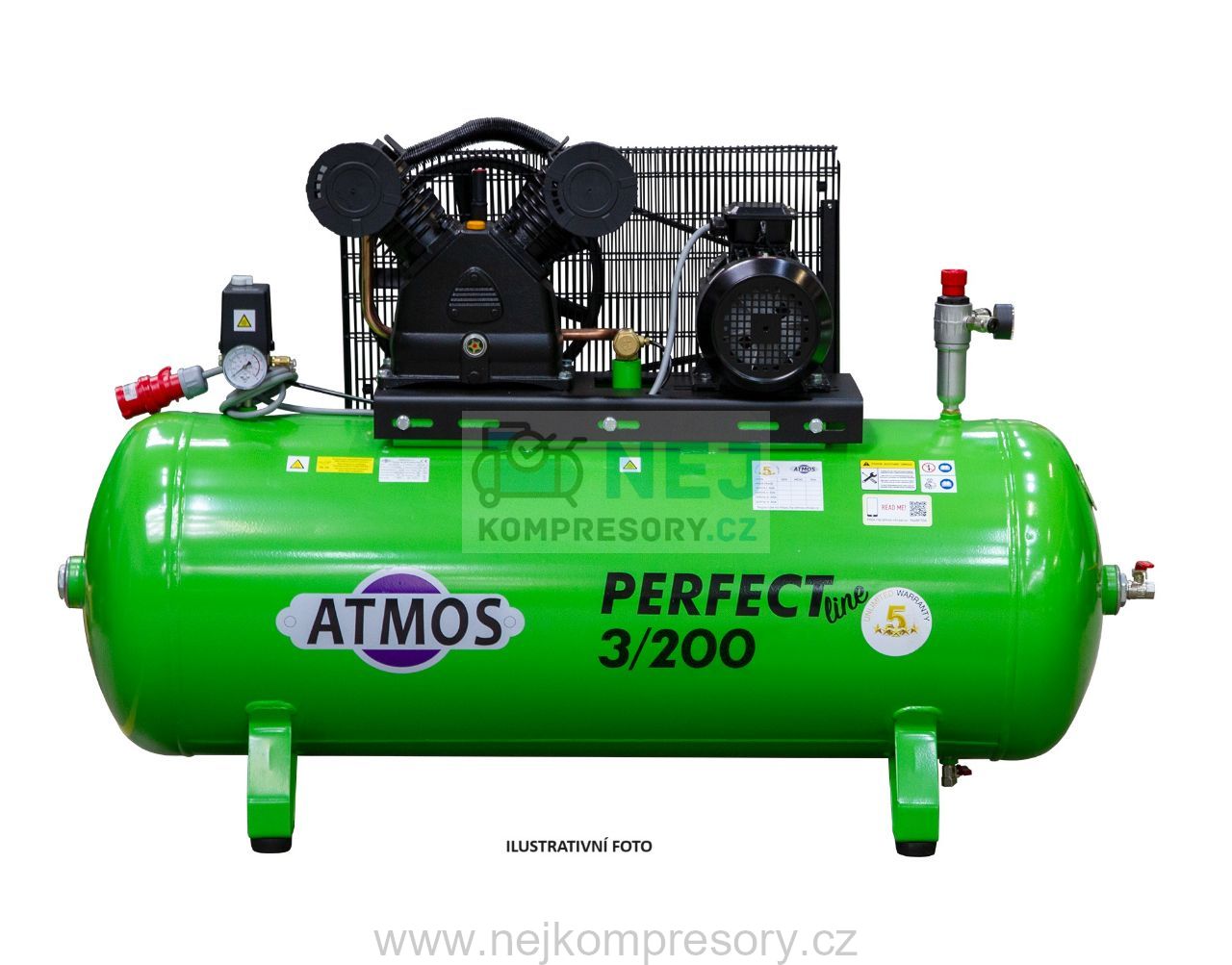 Pístový kompresor ATMOS Perfect Line PL 3/200 | NEJ KOMPRESORY.cz