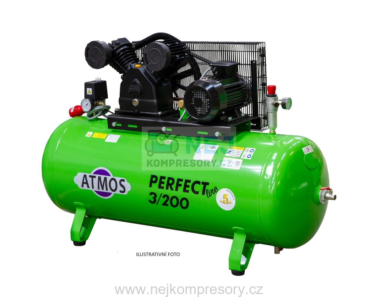 Pístový kompresor ATMOS Perfect Line PL 3/200 | NEJ KOMPRESORY.cz